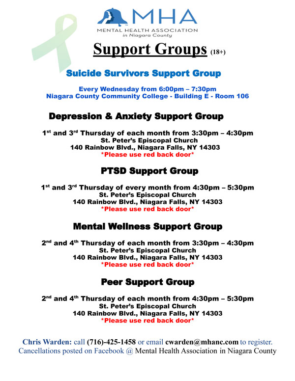 Mental Health Association Niagara County | Mental Health Support & Advocacy